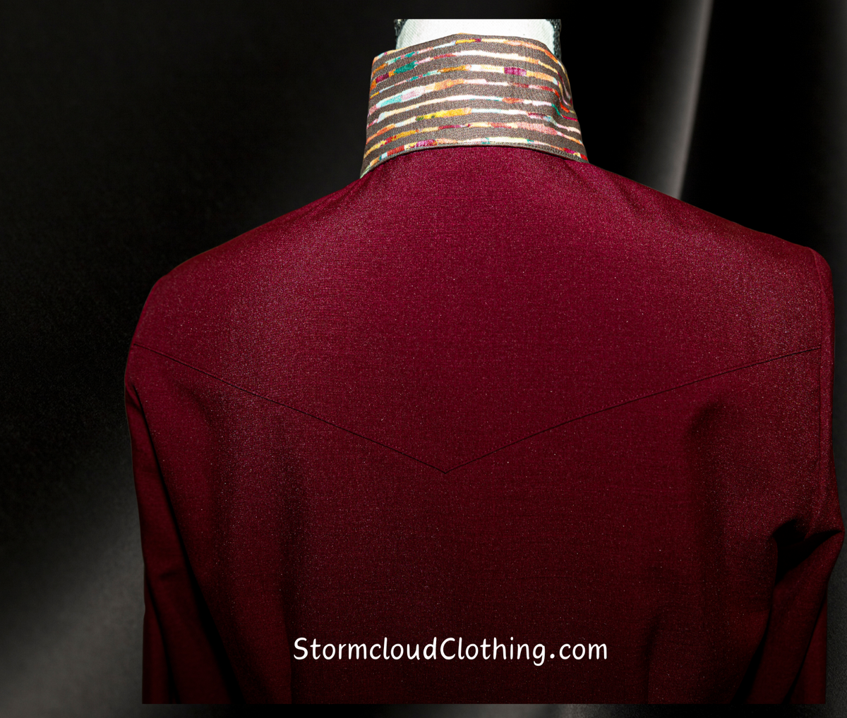 SUNSATION Burgundy with Stripe Double Collar – Stormcloud Clothing